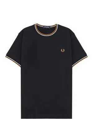 Fred Perry T-shirt With Logo - Black
