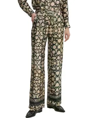 LA PETITE FRANÇAISE Floral Print Trousers - Neutrals