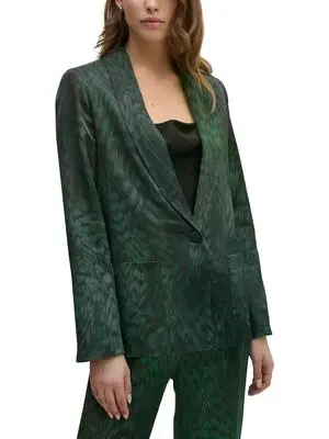 LA PETITE FRANÇAISE Printed Blazer - Green