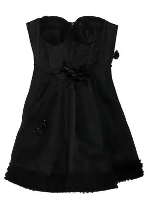 Zimmermann Floral-detail Mini Dress - Black