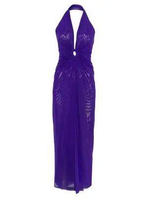 FISICO Ring-detail Maxi Dress - Purple