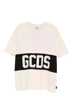 Gcds Logo T-shirt - Neutrals