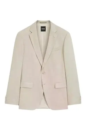 BOSS Cotton Blazer - Neutrals