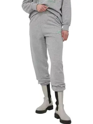 GESTUZ Logo-appliqué Track Pants - Grey