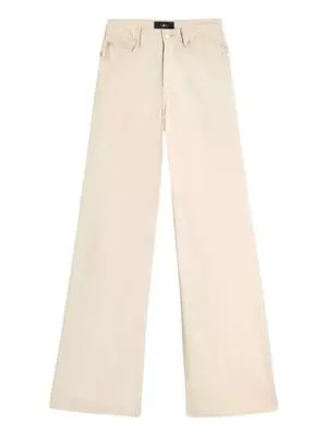7 For All Mankind Wide-leg Jeans - Neutrals