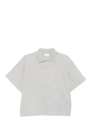 Saint Laurent Buttoned Polo Shirt - Grey