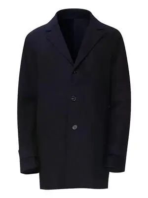 PALTO' Buttoned Single-breasted Coat - Blue