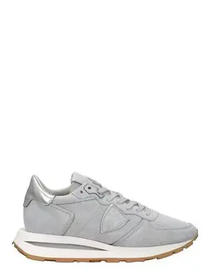 Philippe Model Tropez Haute Metallic Panel Sneakers - Grey