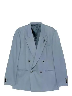 LARDINI Double-breasted Blazer - Blue
