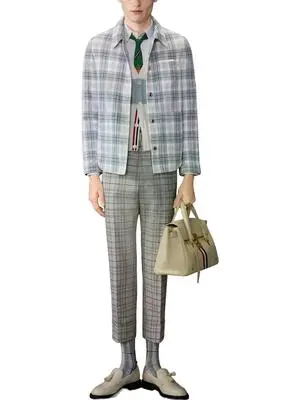 Thom Browne Plaid Utility Jacket - White