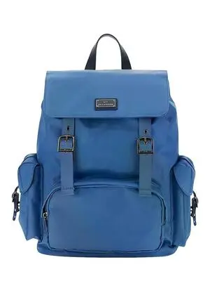Paul & Shark Milano Leather-Trim Backpack Blue