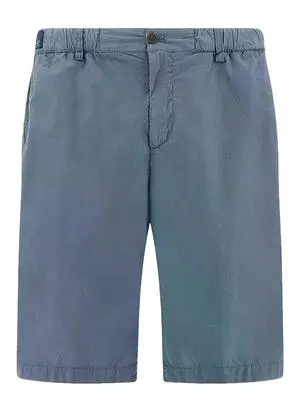Paul & Shark Drawstring Cotton Shorts - Blue