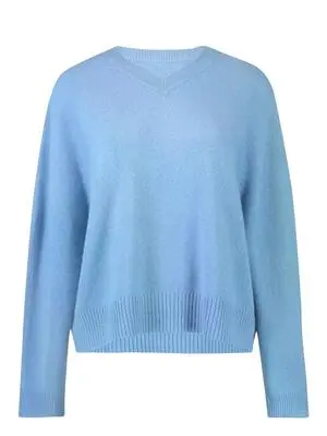 Max Mara V-neck Long-sleeve Sweater - Blue