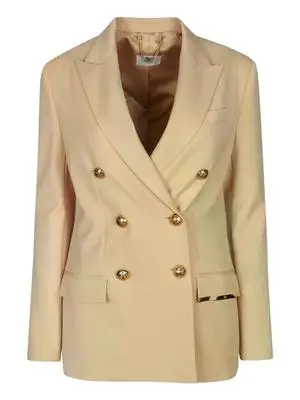 Elisabetta Franchi Double-breasted Blazer - Neutrals