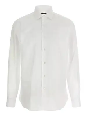 BARBA NAPOLI Cotton Buttoned Shirt - White