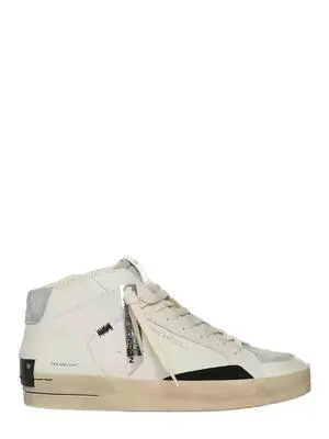 CRIME LONDON Sk8 Leather Sneakers - Neutrals