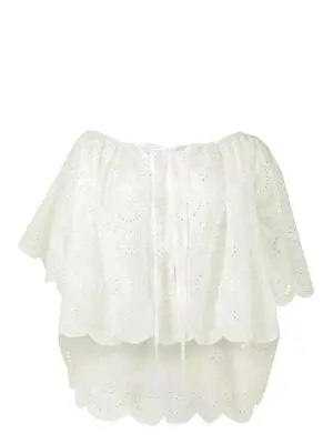 Faithfull The Brand Fondaco Scalloped Top - White
