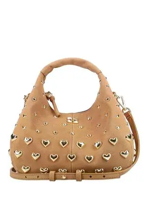 GANNI Mini Heart Shoulder Bag - Neutrals