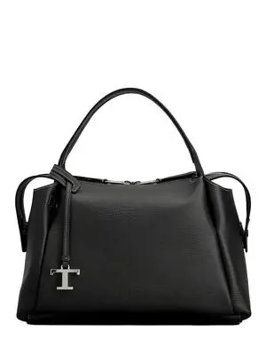 TOD'S Small Leather Tote - Black