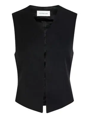 ARMARIUM V-neck Tailored Waistcoat - Black
