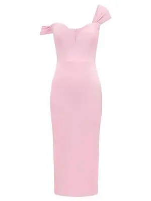 Alex Perry V-neck Ruffled Dress - Pink