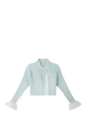 CFCL Ruffled Ribbed Cardigan