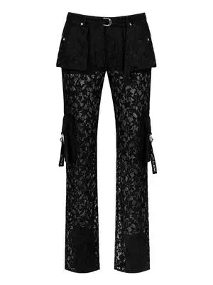 Blumarine Lace Trousers - Black