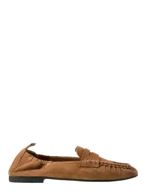 SUMMERY COPENHAGEN Suede Loafers - Brown