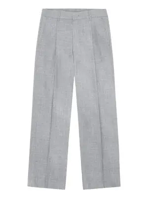 Nn07 Kay Pleated Trousers - Grey