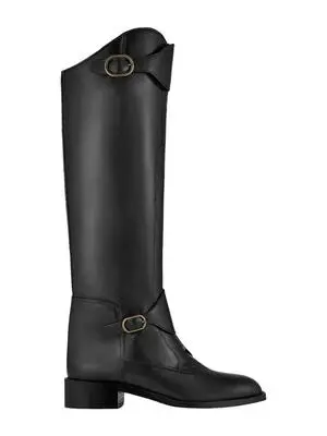 AQUAZZURA Alex Riding Boots - Black