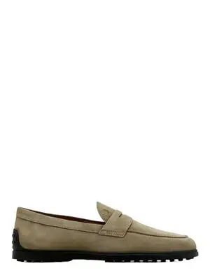 TOD'S Suede Loafers - Neutrals