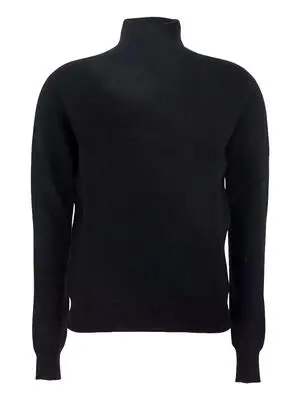 SOLOCASCMIR Roll-neck Sweater - Black