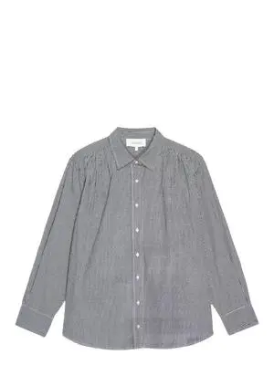 THE GREAT. Checked-Pattern Long-Sleeved Shirt