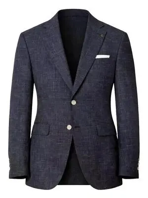 BOSS Button Single-breasted Blazer - Blue