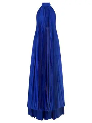 TOM FORD Pleated Halter Dress - Blue