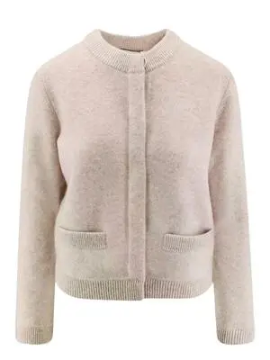 Vince Front-pocket Cardigan - Neutrals