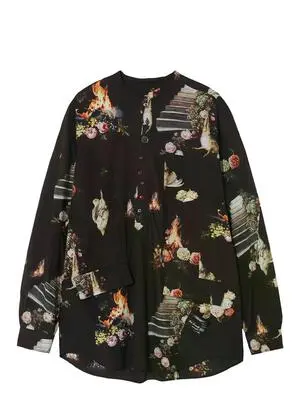 UNDERCOVERISM Floral Print Shirt - Black
