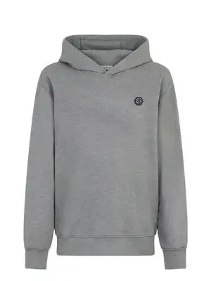 PHILIPP PLEIN Hooded Sweatshirt With Logo Patch