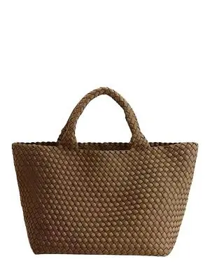 MARREA Woven Tote Bag - Brown
