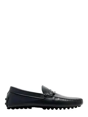 TOD'S Braided-trim Loafers - Blue