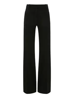 Victoria Beckham Alina Flared-leg Trousers - Black