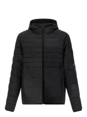 BOSS Quilted Hooded Down Jacket - Black