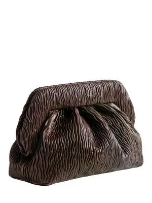 THEMOIRE Textured Clutch