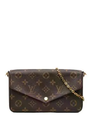 LOUIS VUITTON 2020 Monogram Pochette Felicie - Brown