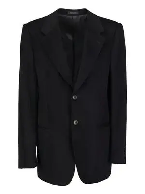 Emporio Armani Single-breasted Blazer - Black