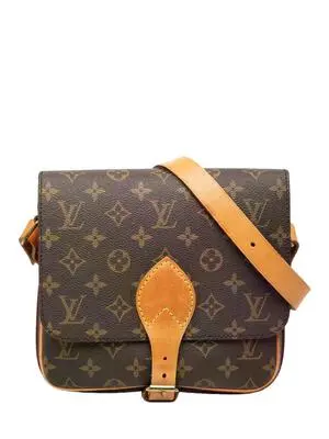 LOUIS VUITTON 1985 Monogram Cartouchiere Mm - Brown
