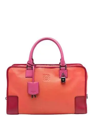 Loewe 2013 Tricolor Leather Amazona 36 Handbag - Orange