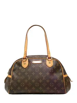 LOUIS VUITTON 2010 Monogram Montorgueil Pm Handbag - Brown