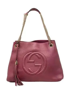 Gucci Soho Chain Tote Bag - Pink