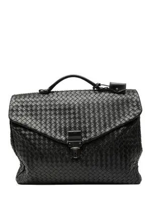Bottega Veneta 2007 Nappa Intrecciato Briefcase - Black